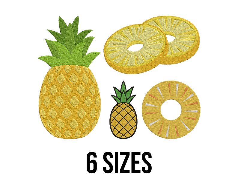 Pineapple Bundle Embroidery Design - Pineapple Embroidery Design ...