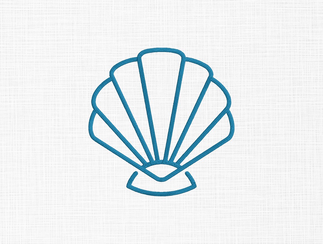 Sea Shell Embroidery Design- Seashell Embroidery Files- Seashell ...