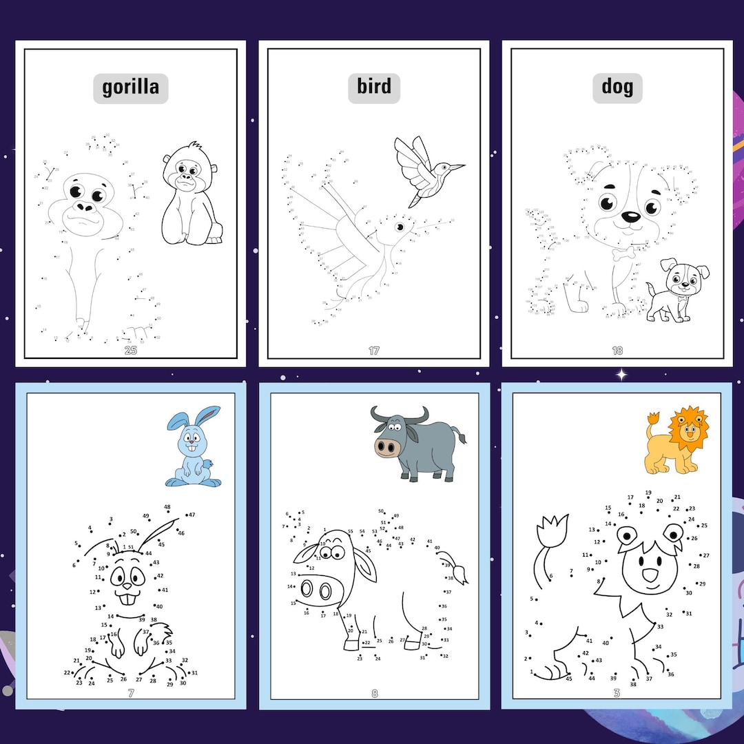 Dot to Dot Activity Pages for Kids & Adults | 200+ Printable Pages ...