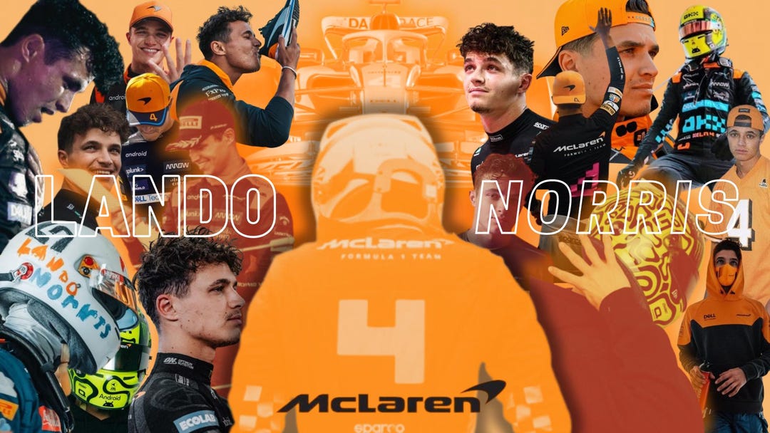 Lando Norris Mclaren F1 Collage Wallpaper - Etsy