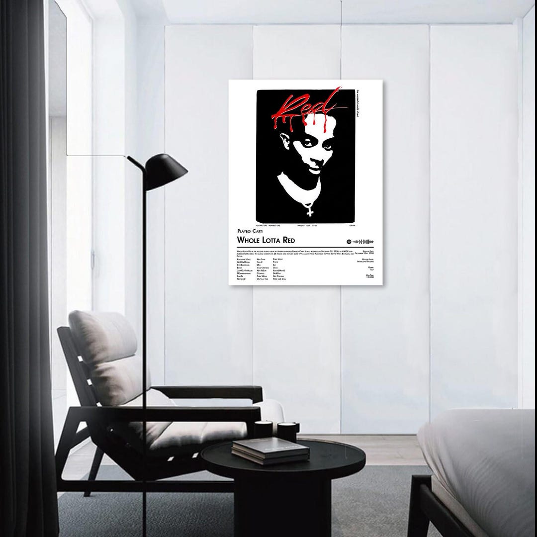 Whole Lotta Red Poster Playboi Carti , I AM Music, Die Lit, YVL Cover ...