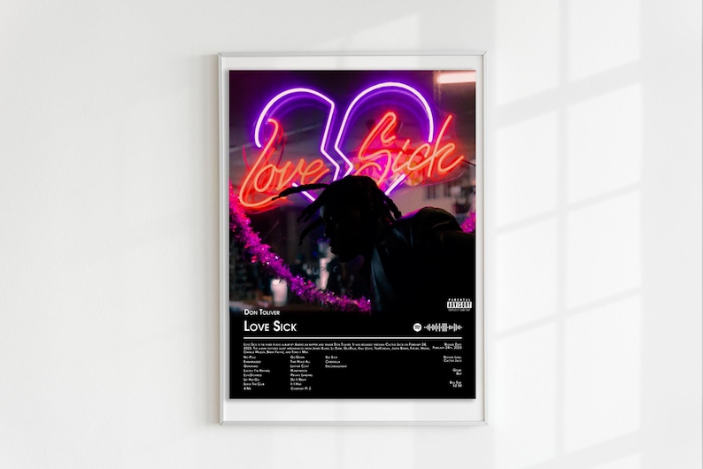 Custom Album Cover Print: Don Toliver - Love Sick - Hip Hop Wall Art - Etsy