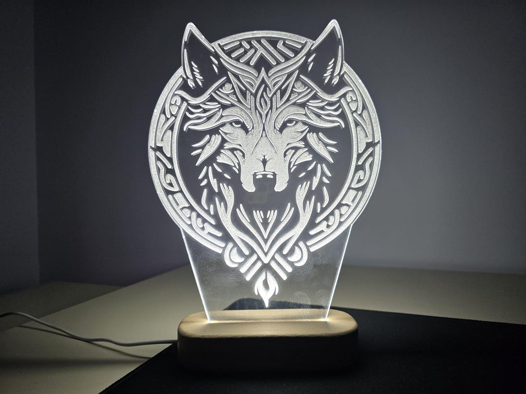 Wolf Night Lamp - LED Desk Light-gift-wolf Night Lamp- Wolf Floor Lamp ...