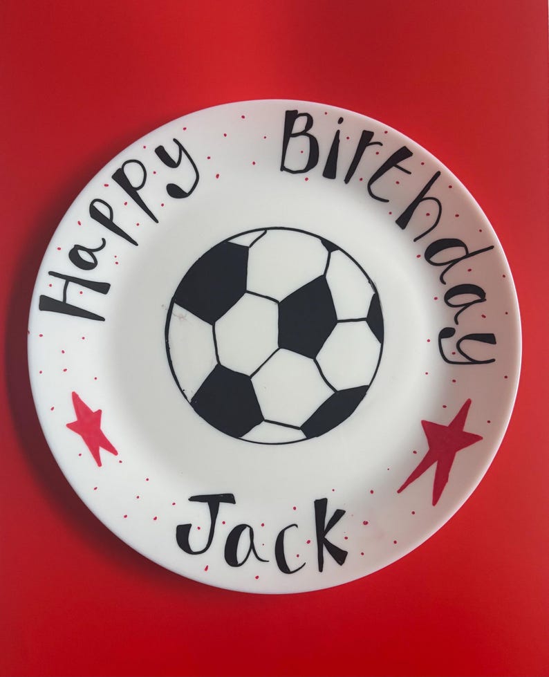 Hand Made Happy Birthday Plate - Etsy