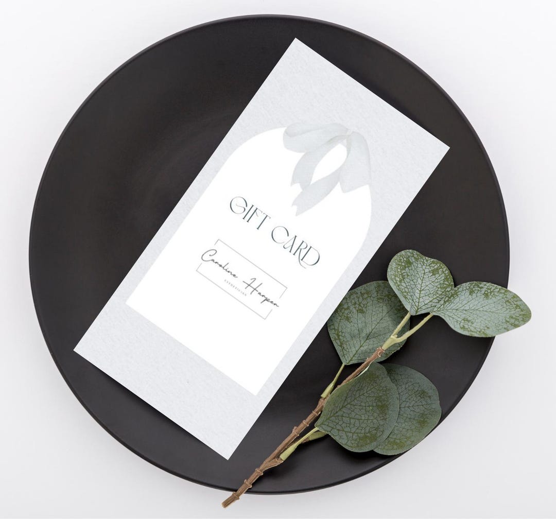 Cute Aesthetic Gift Card Certificate Voucher Digital Template, Fully ...