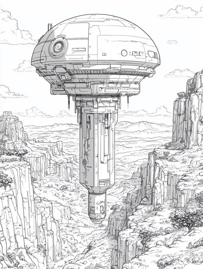40 Space Station Coloring Pages - Digital Download PDF - Etsy