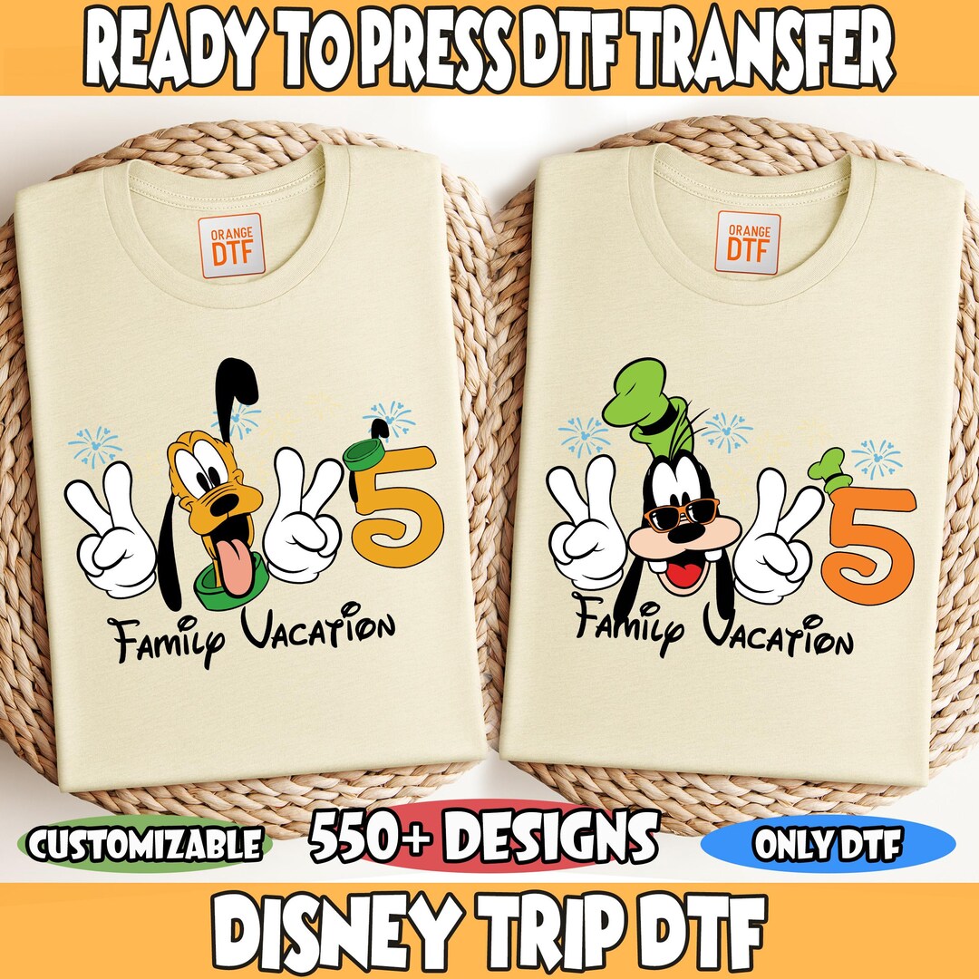 Disney Family Vacation 2026 Dtf, Disney Trip Dtf, Family Trip Ready to ...
