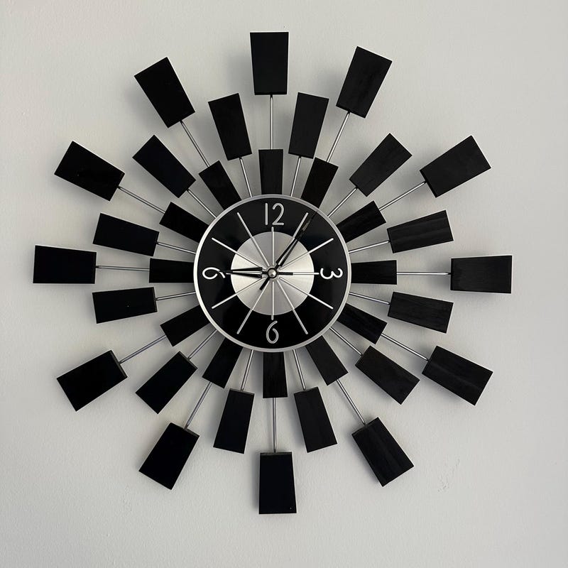 Starburst Clock - Etsy
