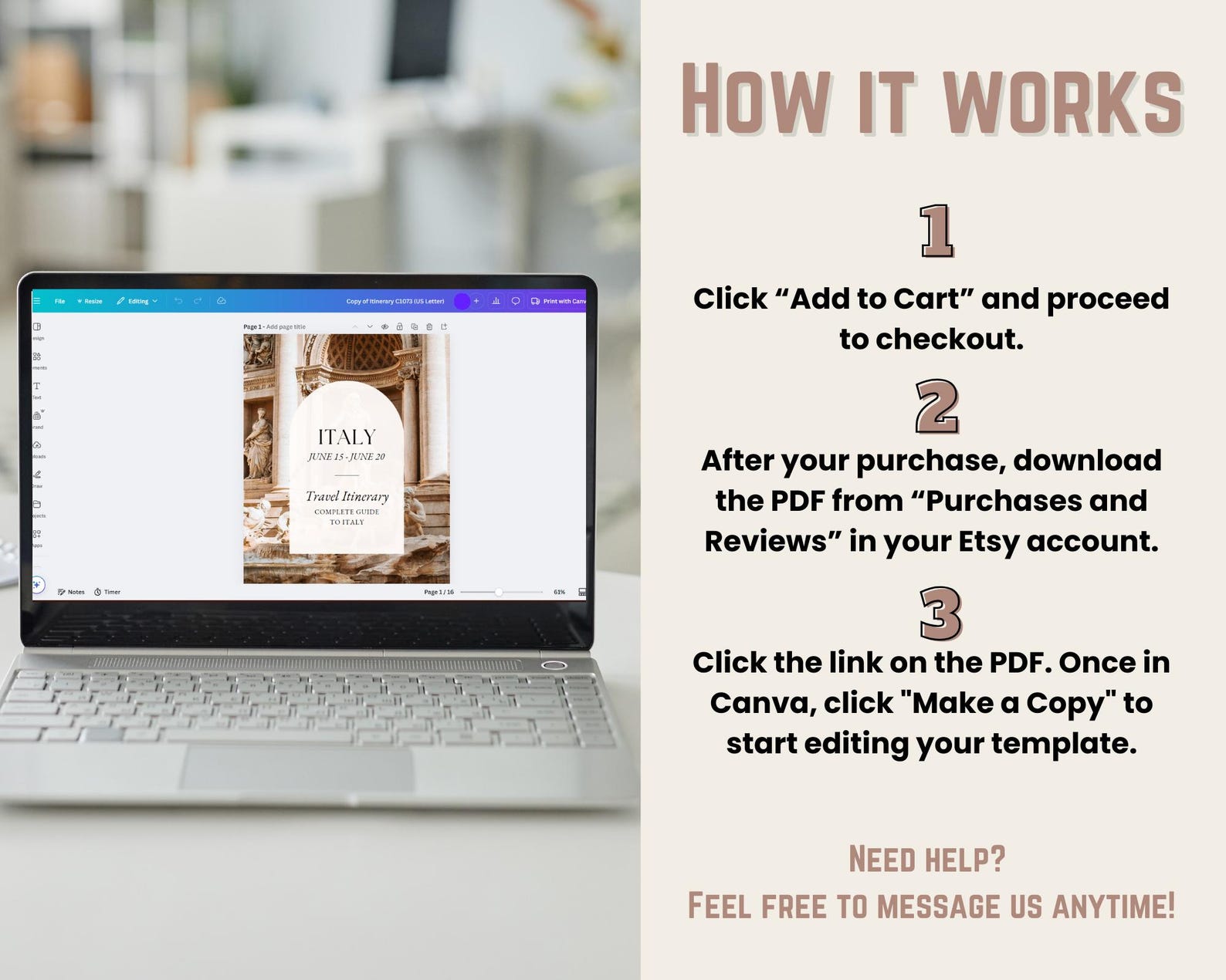 Printable Travel Itinerary Girls Trip Italy Vacation Planner Template ...