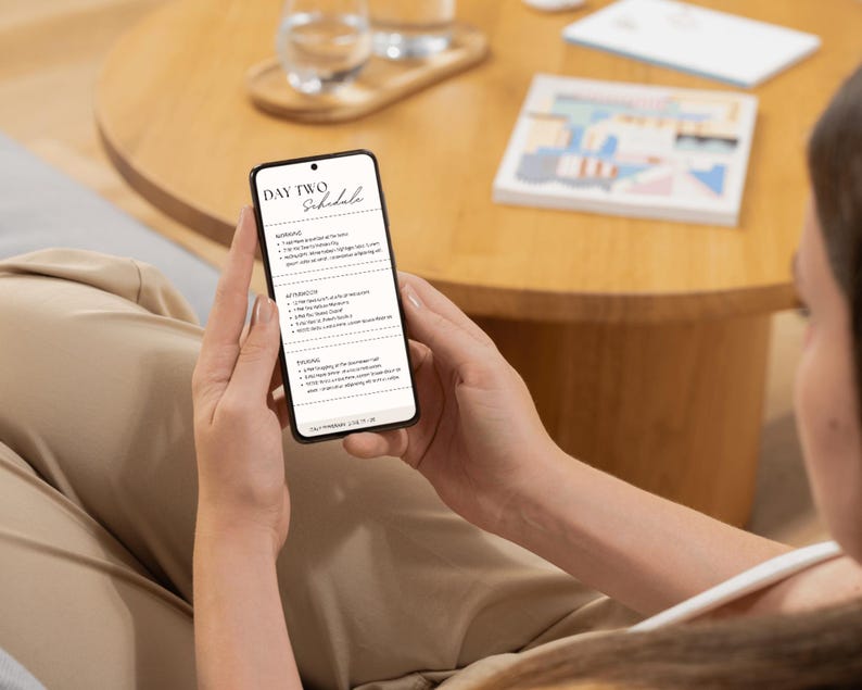 Printable Travel Itinerary Girls Trip Italy Vacation Planner Template ...