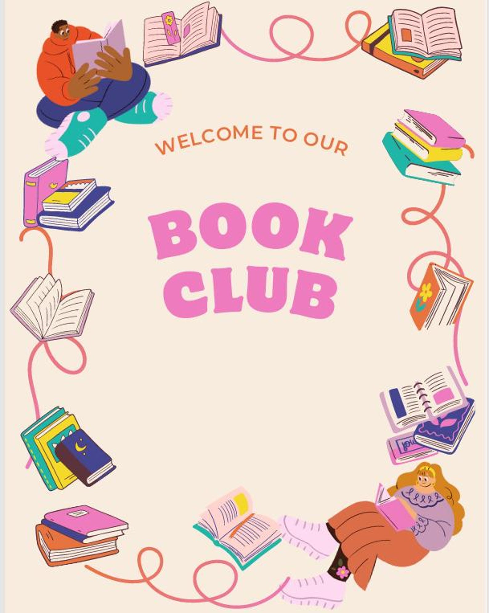 Printable Welcome Book Club - Etsy