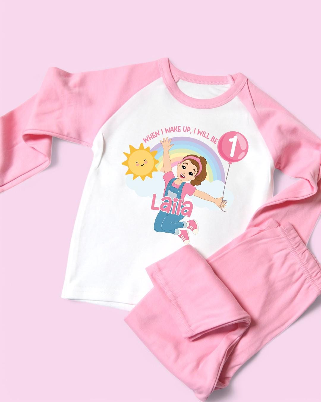 When I Wake up Ms Rachel Rainbow Birthday Pjs, Birthday Pyjamas, Ms ...