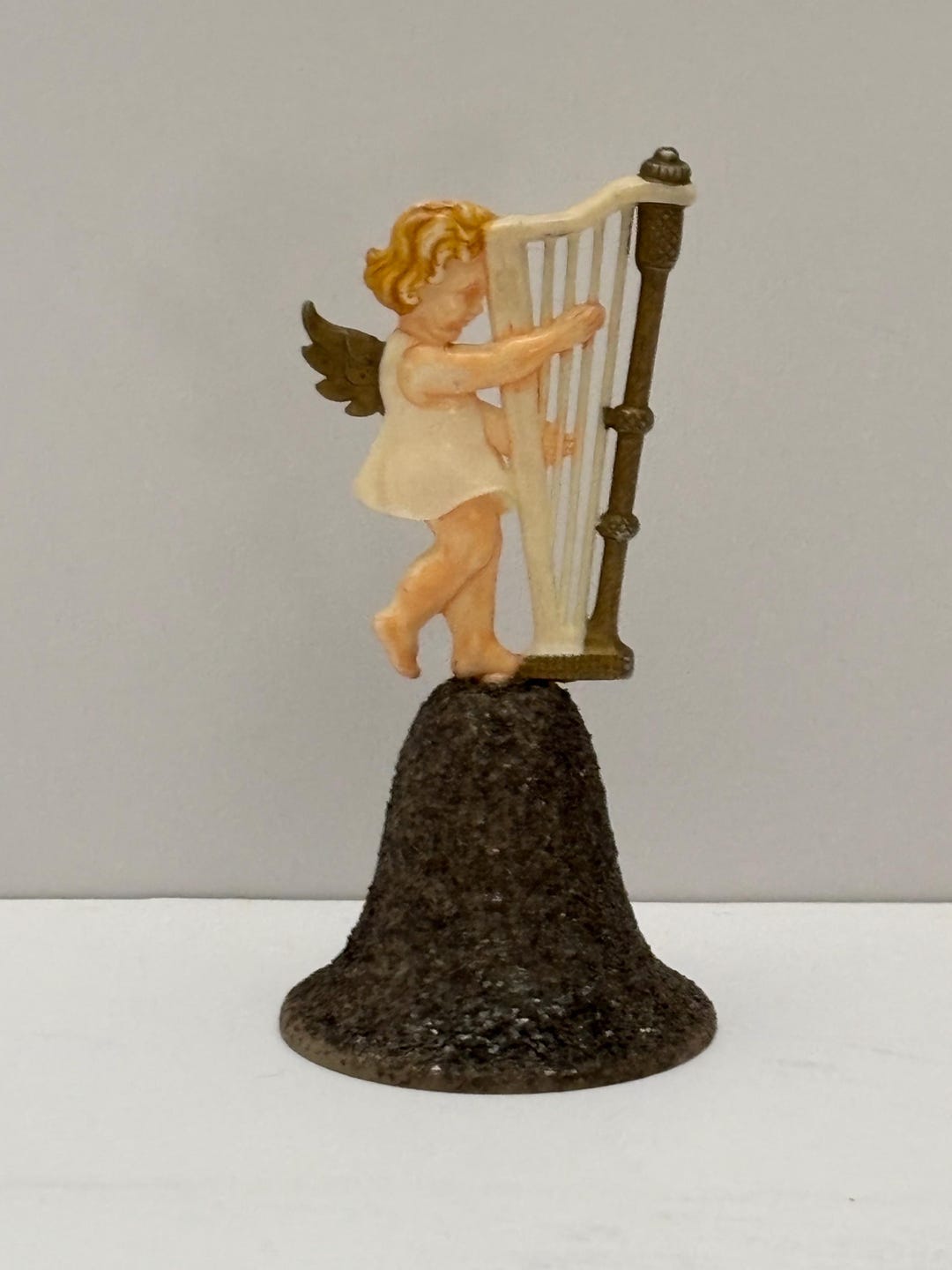Vintage West German Angel Christmas Bell Ornament - Etsy