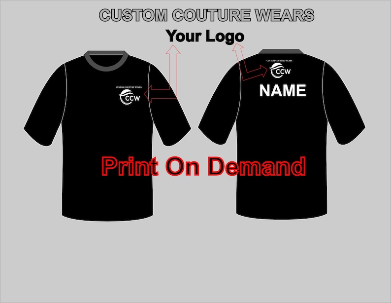 Custom Printed T-shirt | Personalized Logo & Name Tee | Custom Workwear ...
