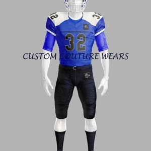 Custom American Football Uniform Set Personalized Jersey Padded 12 ...