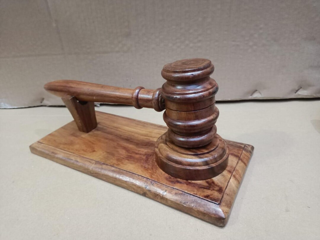 Rosewood Judge Mallet Engraved Auctioneers Mallet Handmade Wooden Judge ...