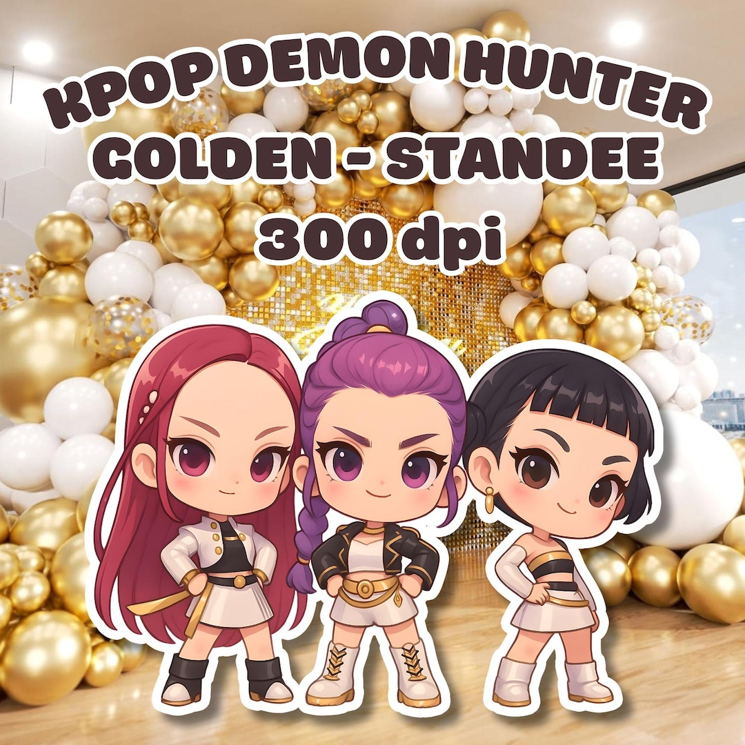 Kpop Demon Hunter Printable Standee Cut Outs, Kpop Demon Hunter Party ...