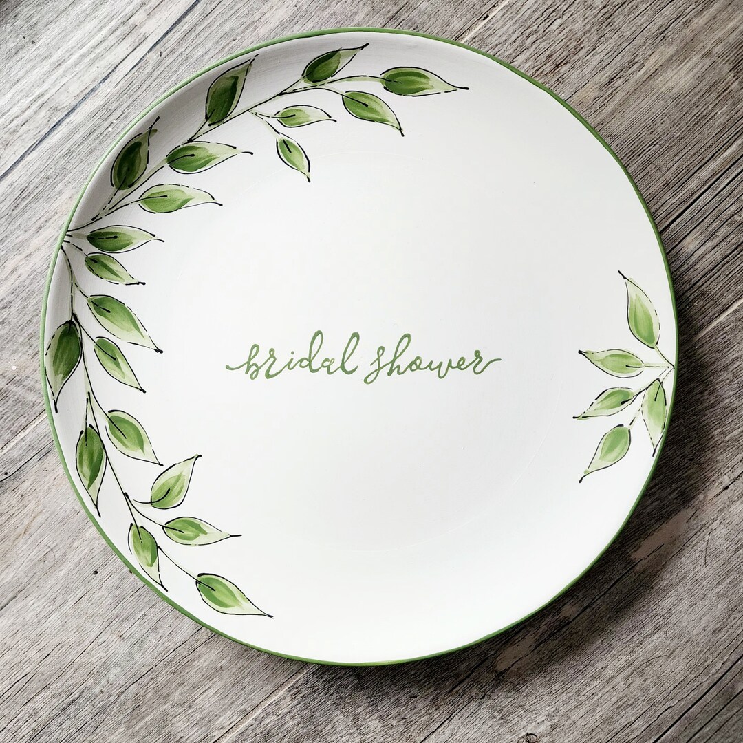 Bridal Shower Guest Book Alternative Gift, Signature Platter, Wedding ...