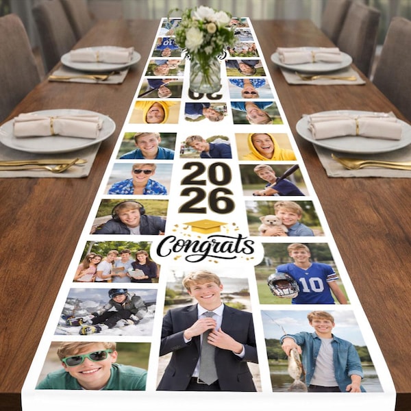 Collage Table Runner - Etsy