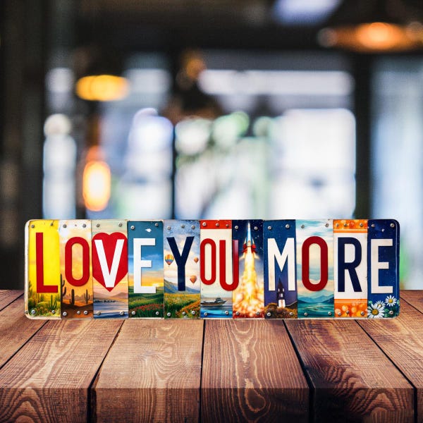 I Love You License Plate - Etsy
