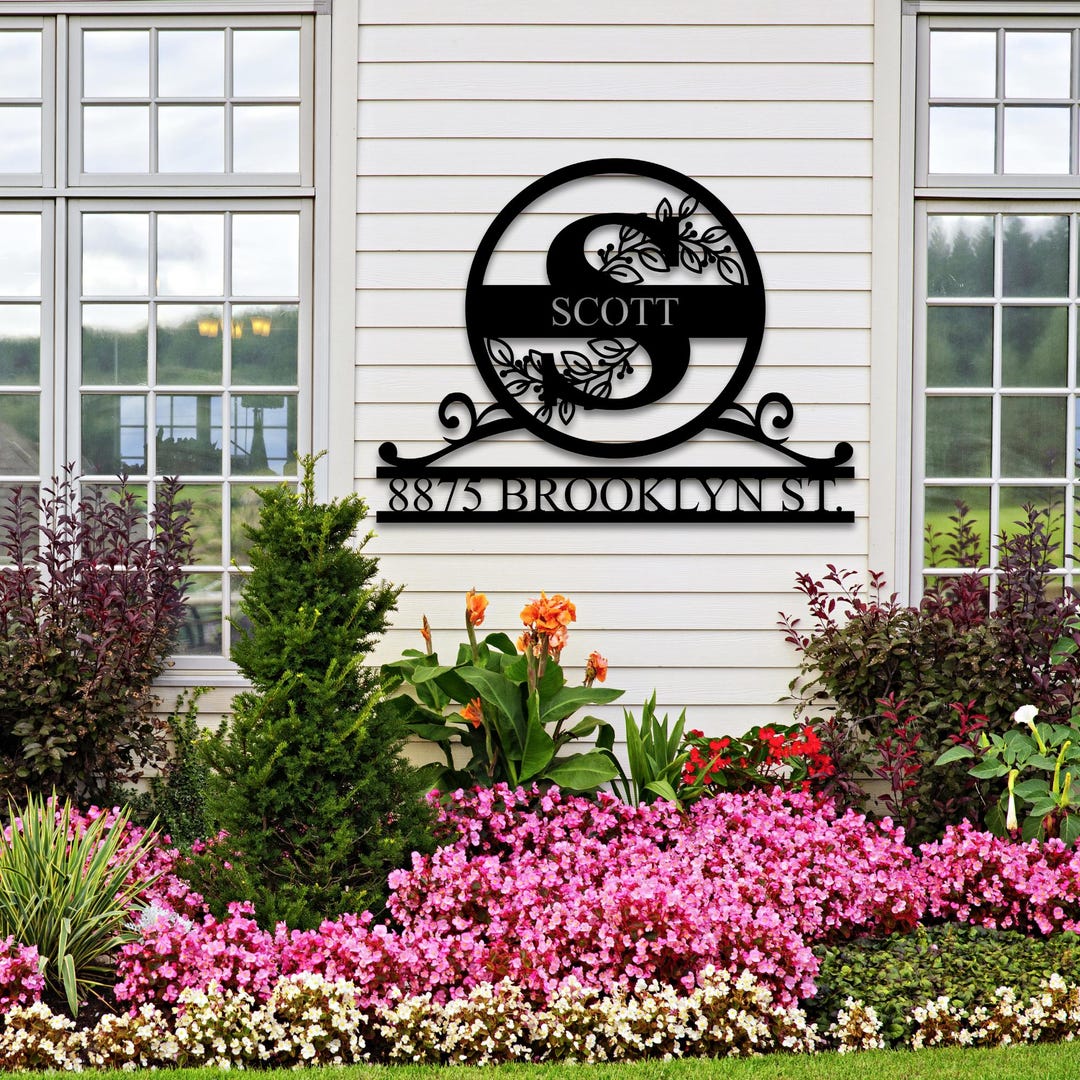 Custom Street Name Metal Signs | Personalized House Metal Decor | Metal ...