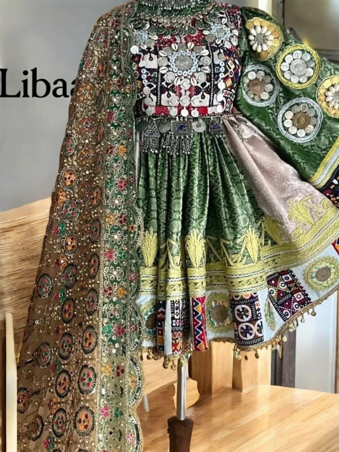 Traditional Jamawar Afghan Kuchi Dress - Etsy