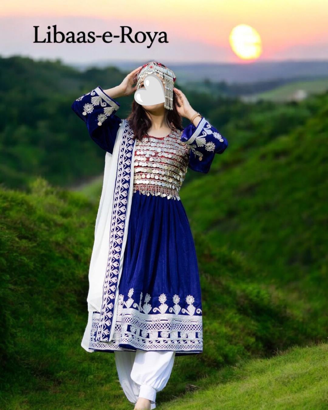 Royal Blue Afghan Traditional Dress – Elegant Cultural Attire - Etsy ...