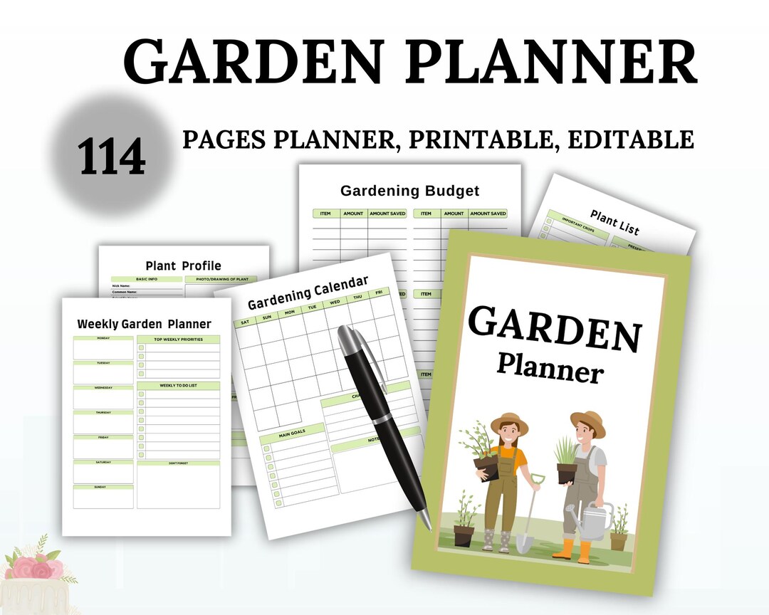 Digital Garden Planner—seasonal Planting Guide, Garden Layout, Plant ...