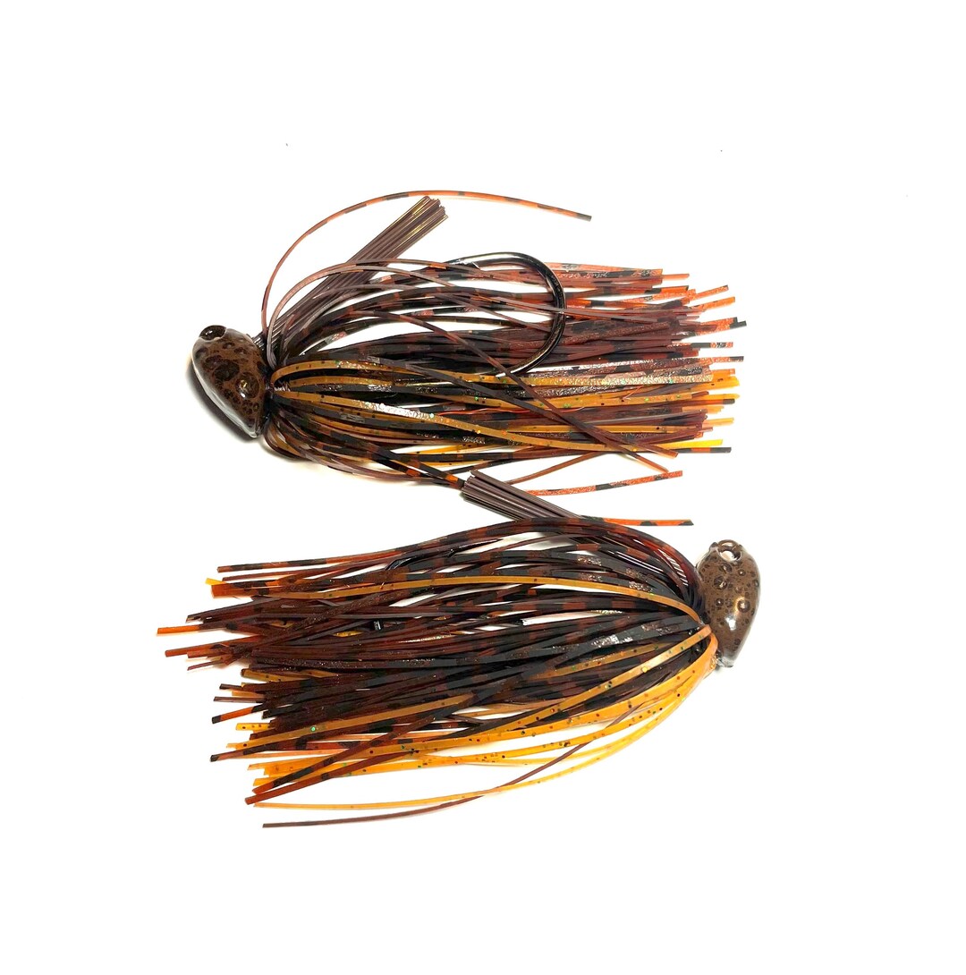 Bass Fishing Jig - 2 Pack (brush Jig) - Etsy