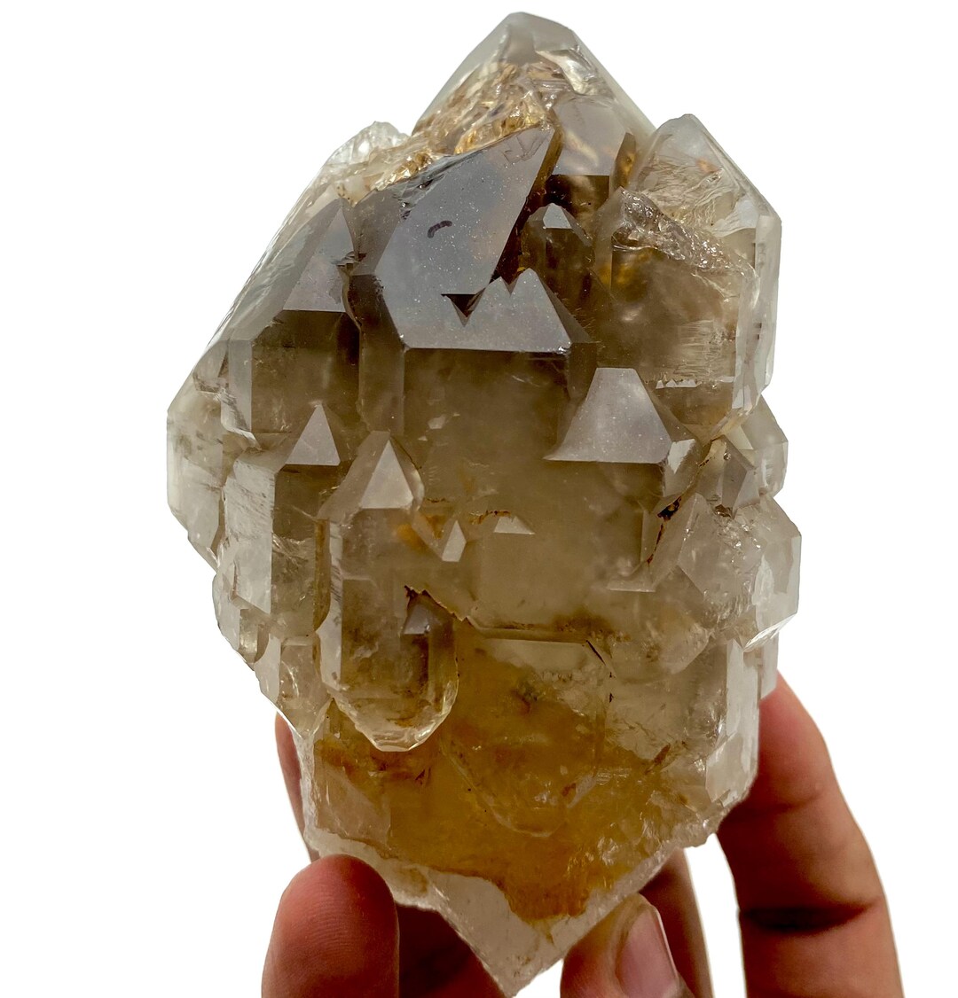 558 Gram Unique Rarest Piece! Natural Skeletal Himalayan Smoky QUARTZ ...