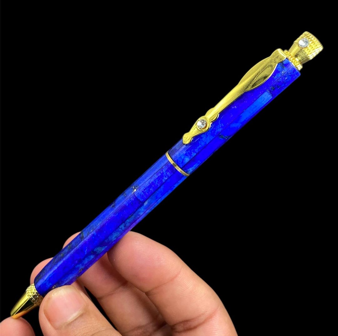 Unique Royal Blue LAPIS LAZULI Ballpoint Pen Handcrafted Pen/office ...