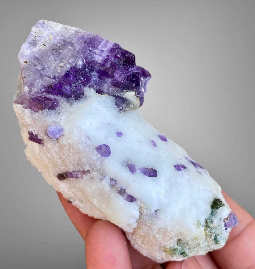 178 Gram Unique Rare Piece! Natural Purple Color SCAPOLITE With ...