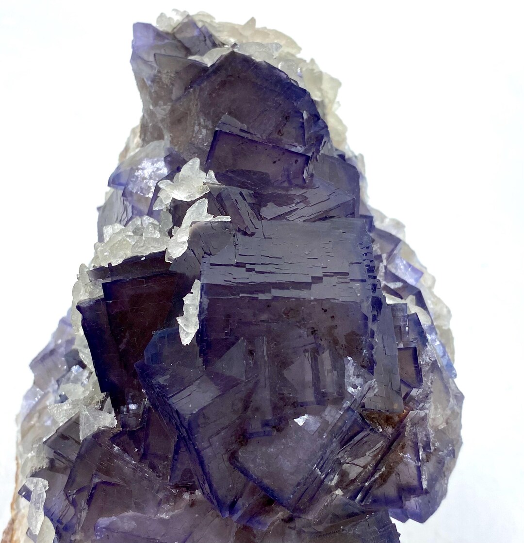 8.8 Kg Unique Huge Piece! Natural Blue Phantom Glassy Cubic FLUORITE ...