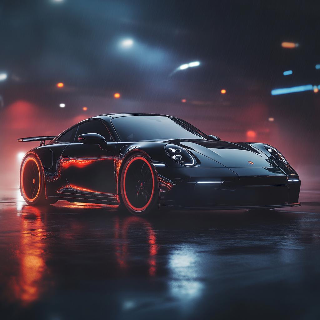 AI Art - Super Car Poster Futuristic Cyberpunk Digital Background ...