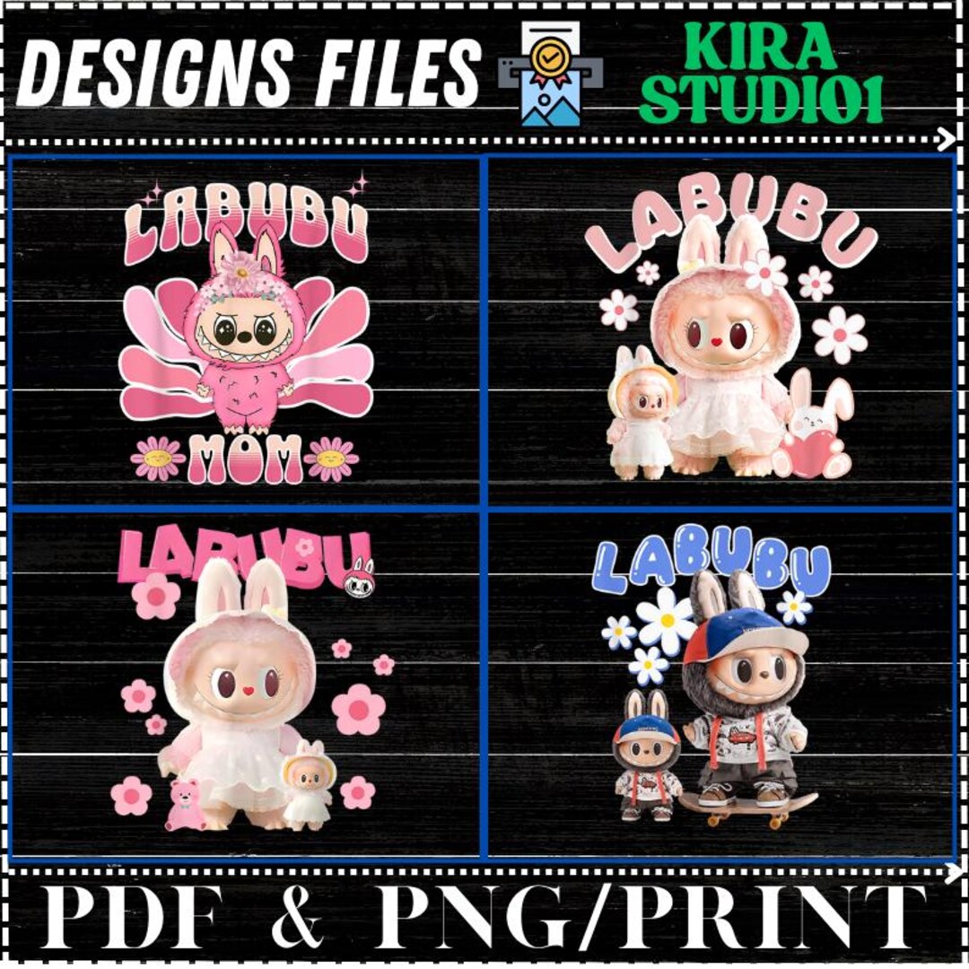 Gift 4 Design Labubu Mom Png,mom Labubu Cute Labubu the Monsters,the ...