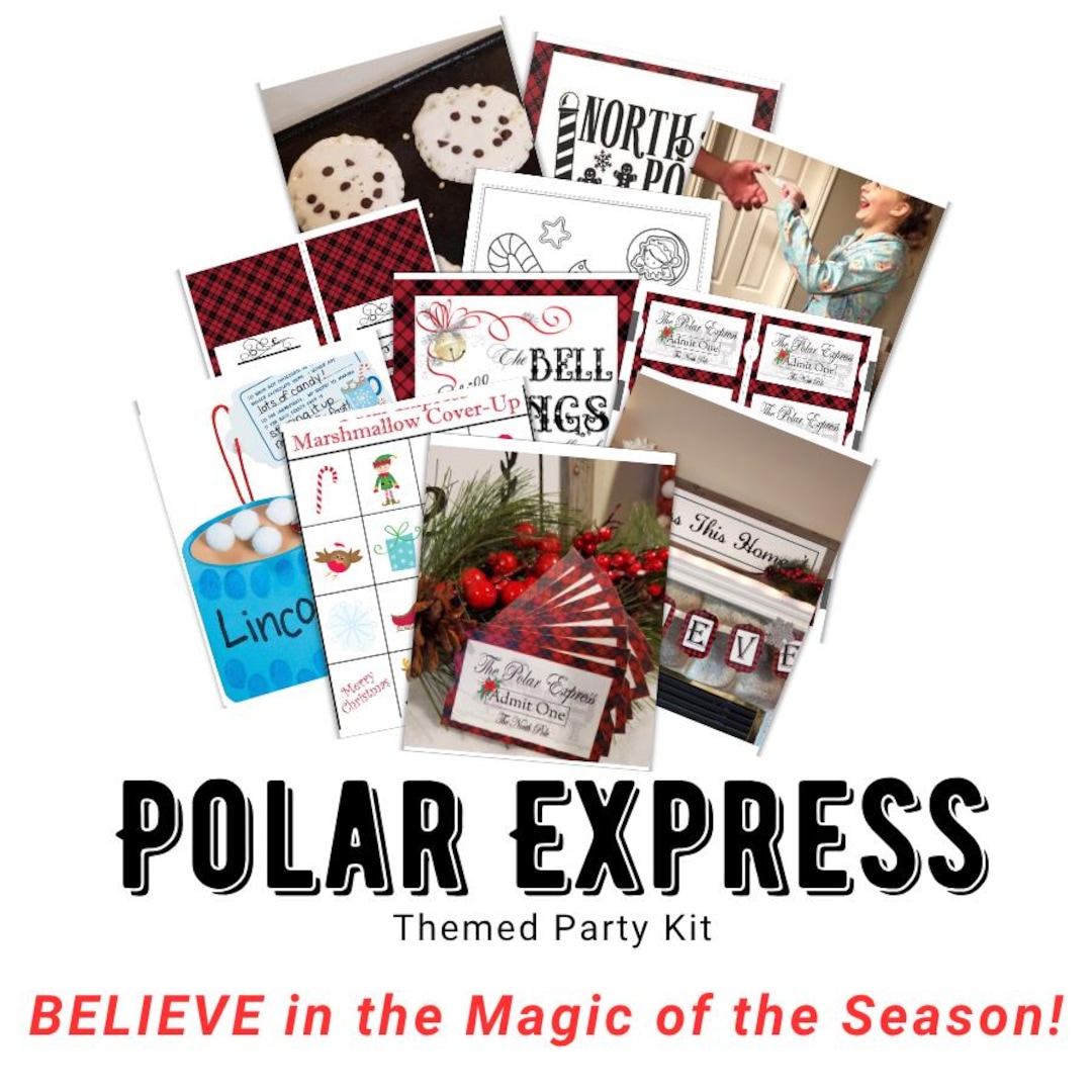 Polar Express Party Kit | Printable Christmas Movie Night (PDF) - Etsy