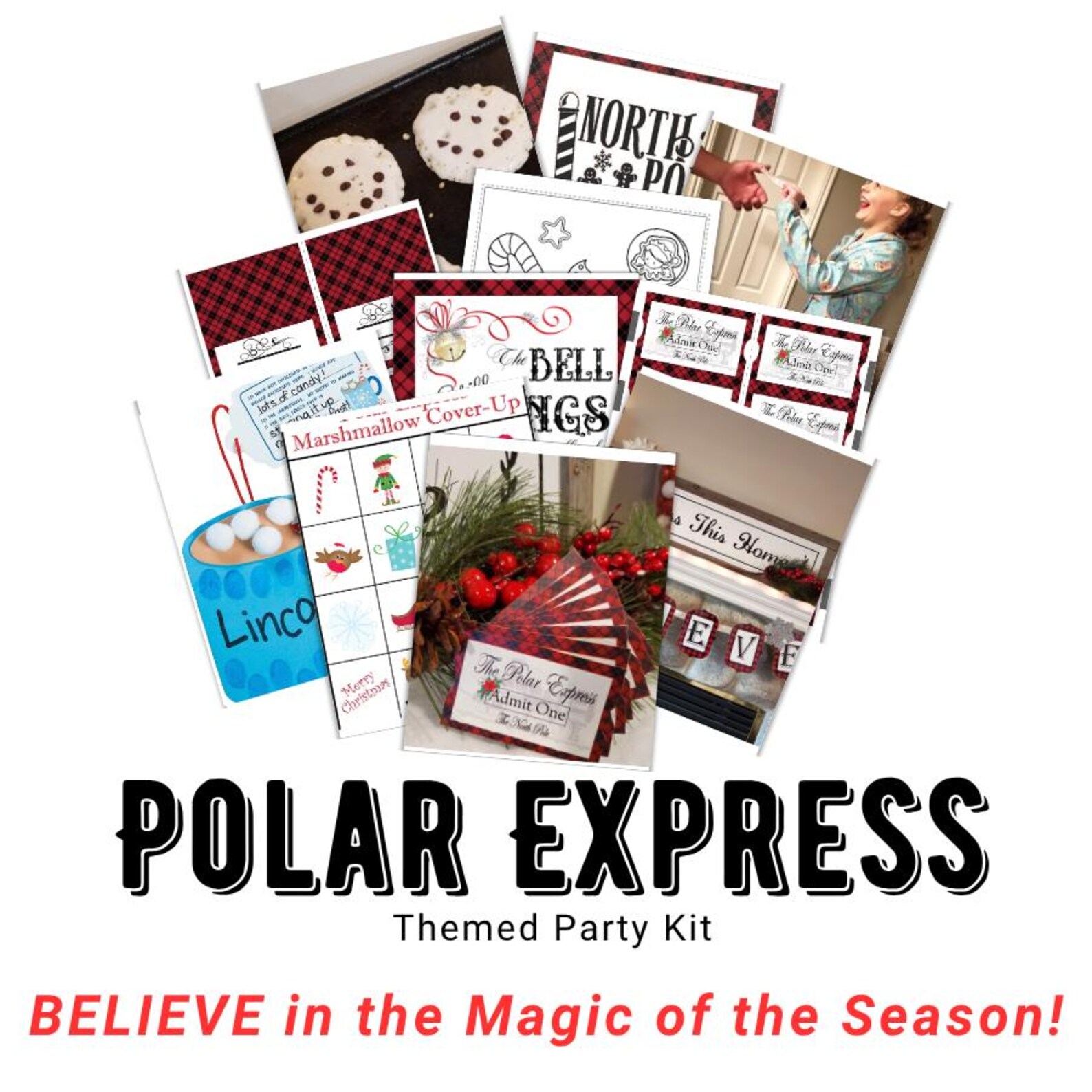 Polar Express Party Kit | Printable Christmas Movie Night (PDF) - Etsy