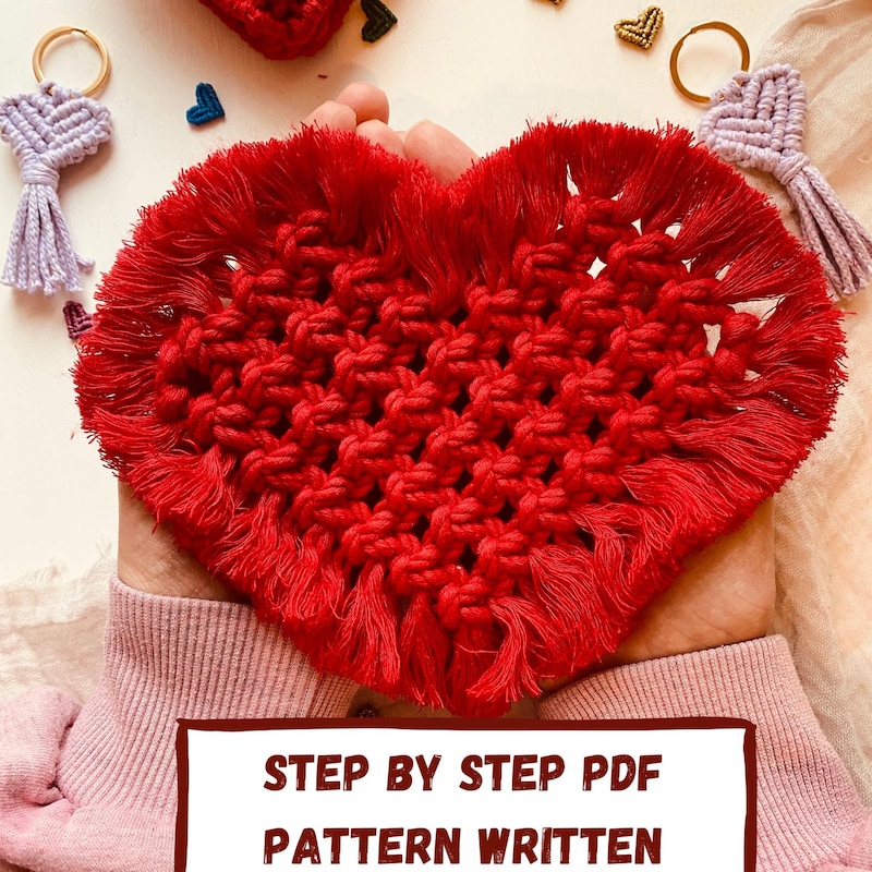 Heart Macrame Pattern - Etsy