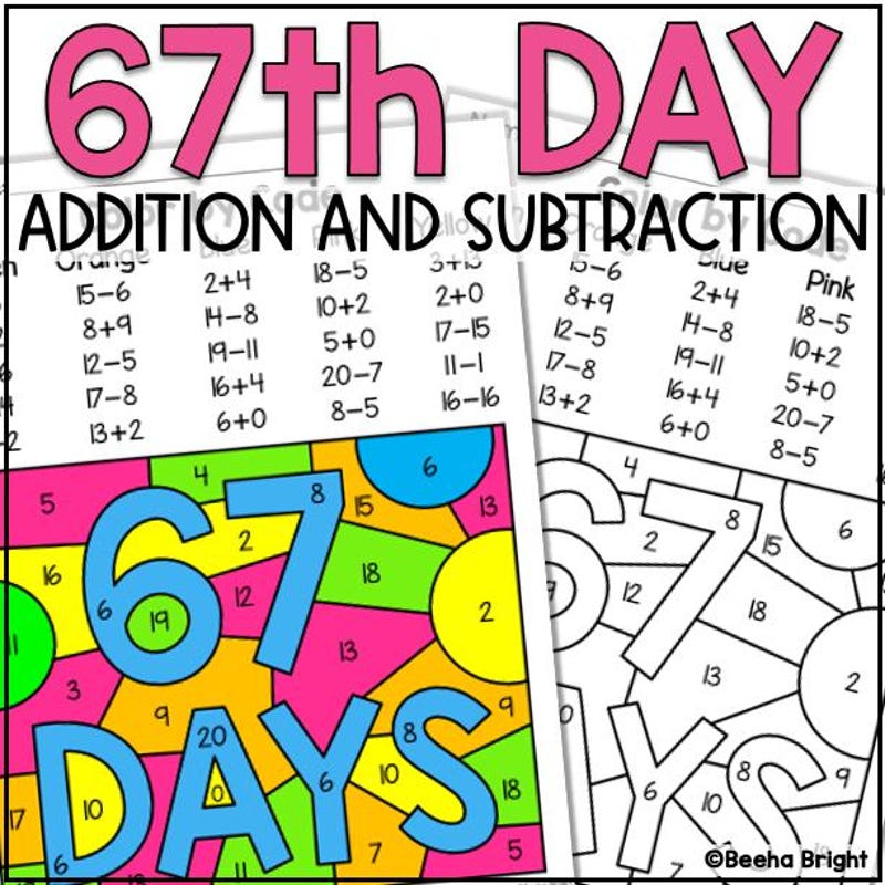 Happy 67th Day of School - Etsy