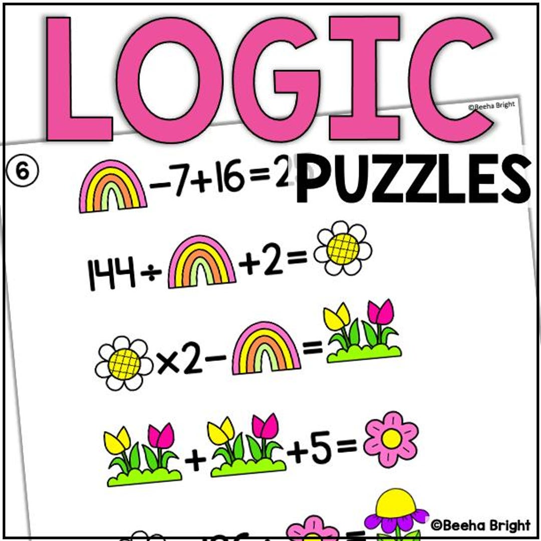 Spring Themed Gift Puzzles for Adult Kids Logic Brain Teasers Birthday ...