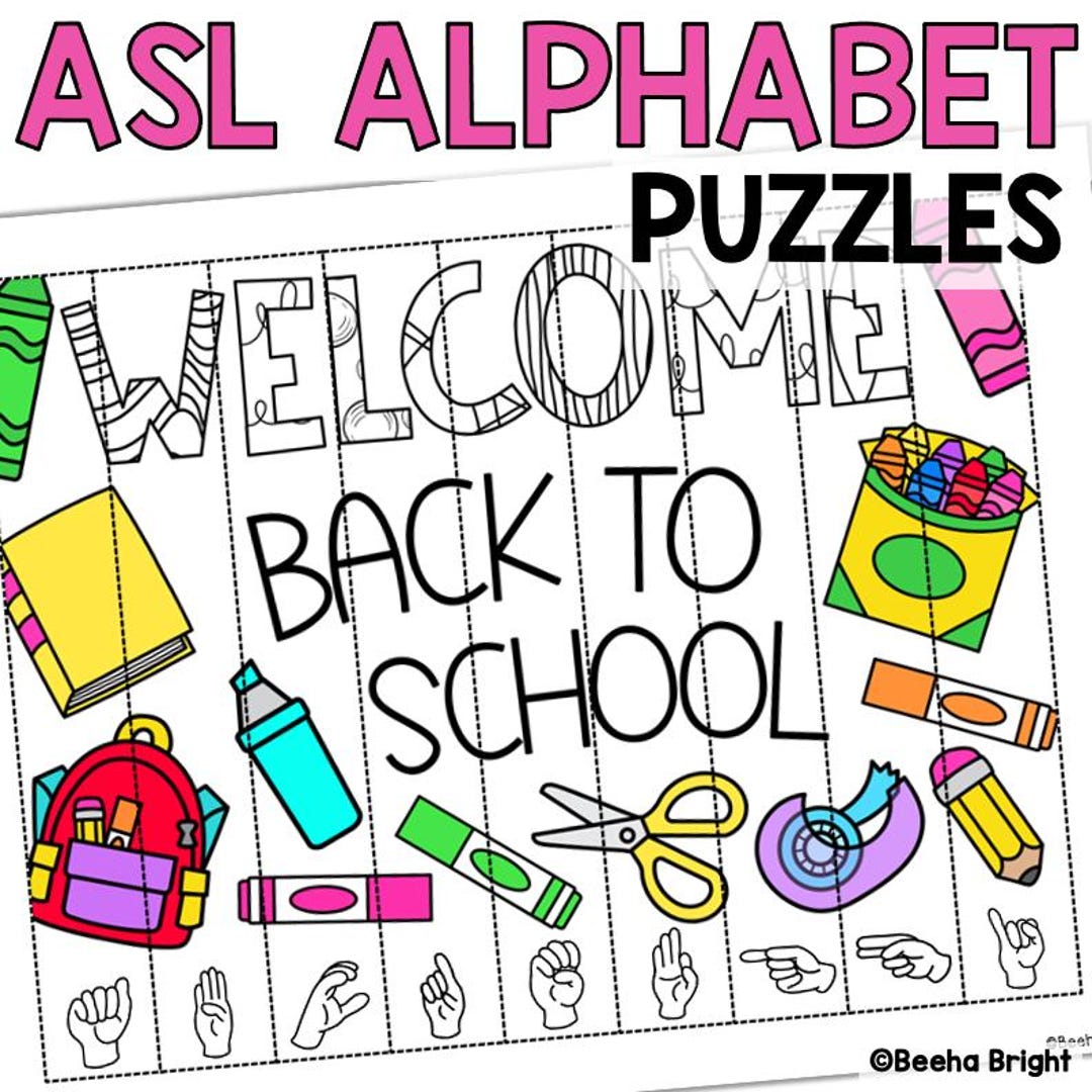 ASL Alphabet American Sign Language - Etsy