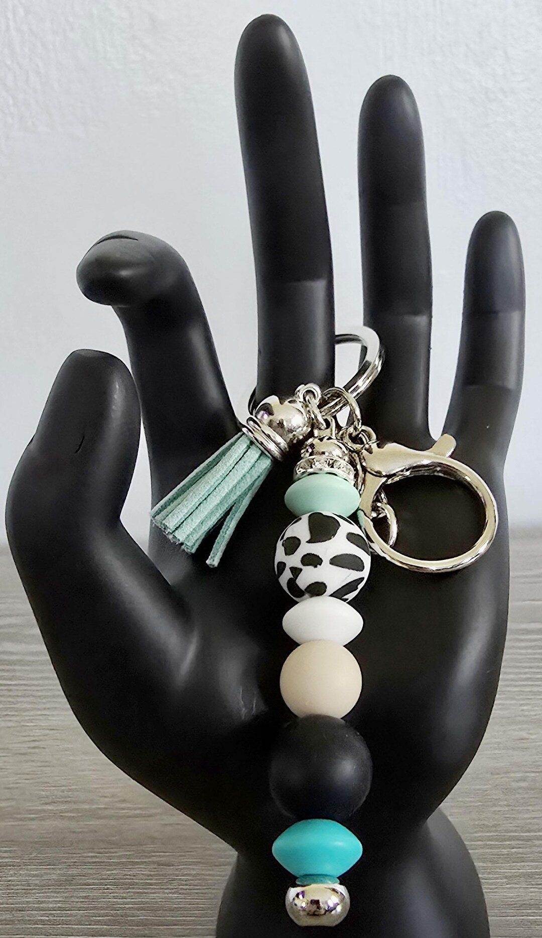 Silicone Beaded Keychain - Etsy