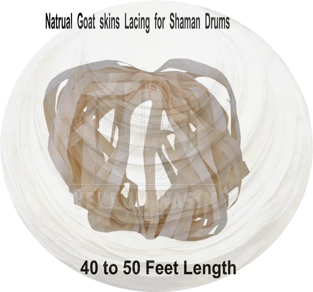 Goat Rawhide Lacing: Strong Drum Making Strings (40-50 Ft) - Etsy