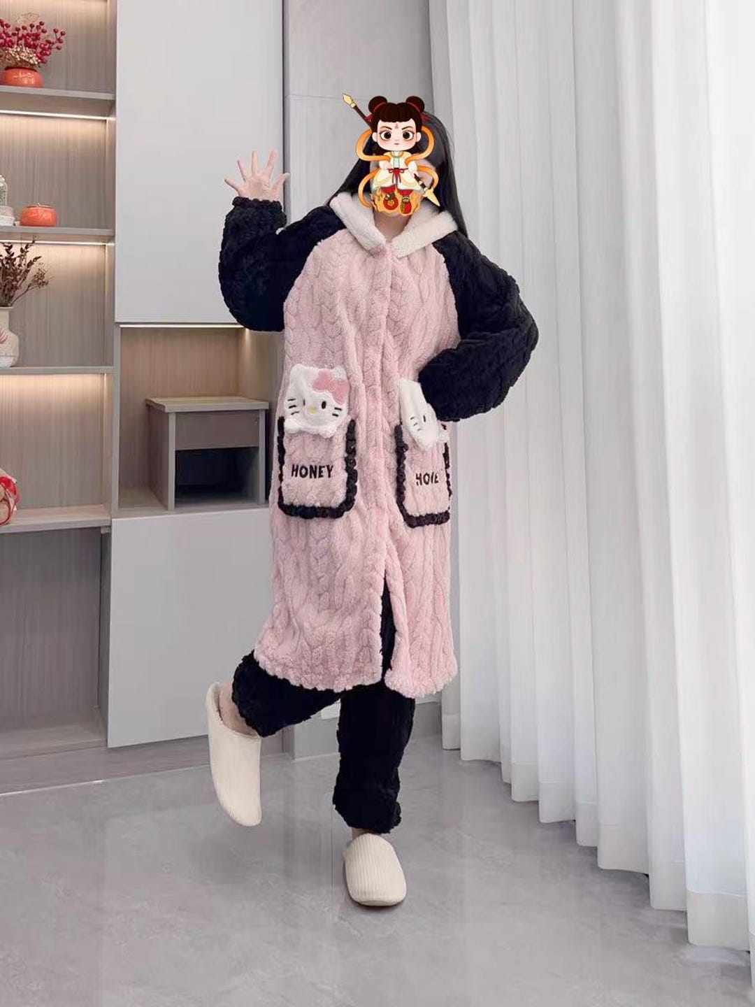 Hello Kitty Pajamas, Flannel Pajamas, Hooded Pajamas, Soft and ...