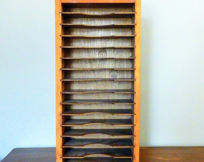 Vintage Rustic Wood Mail Sorter Filing System for Home Office - Etsy