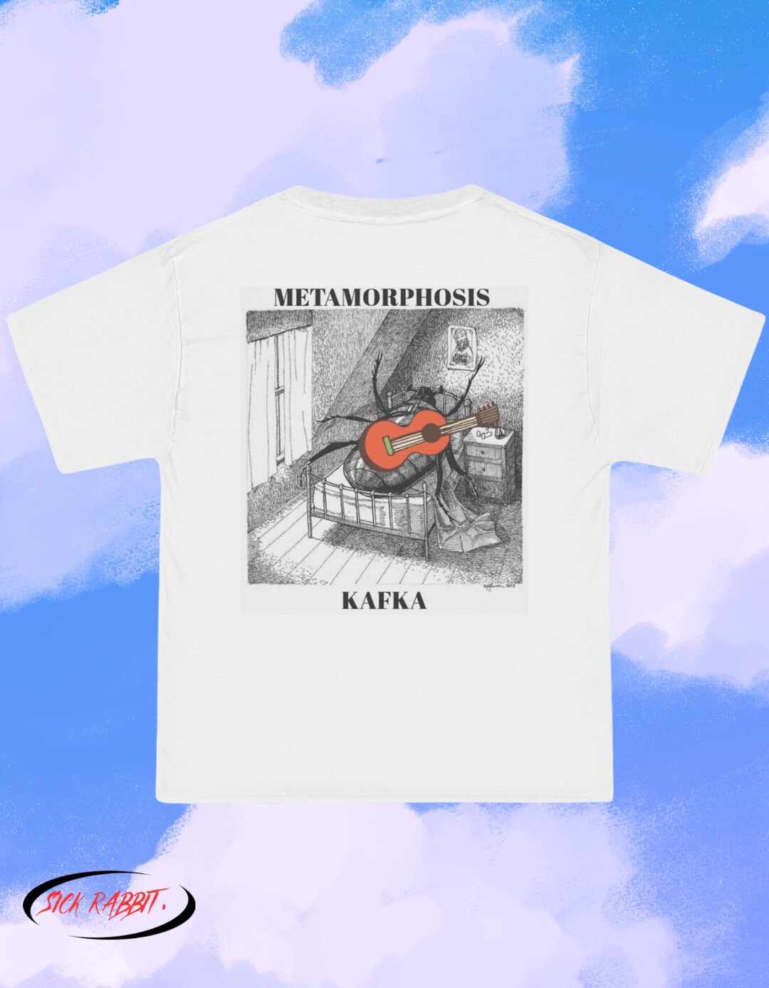 Kafka Metamorphosis Oversized T-shirt – Surreal Literary Graphic Tee ...