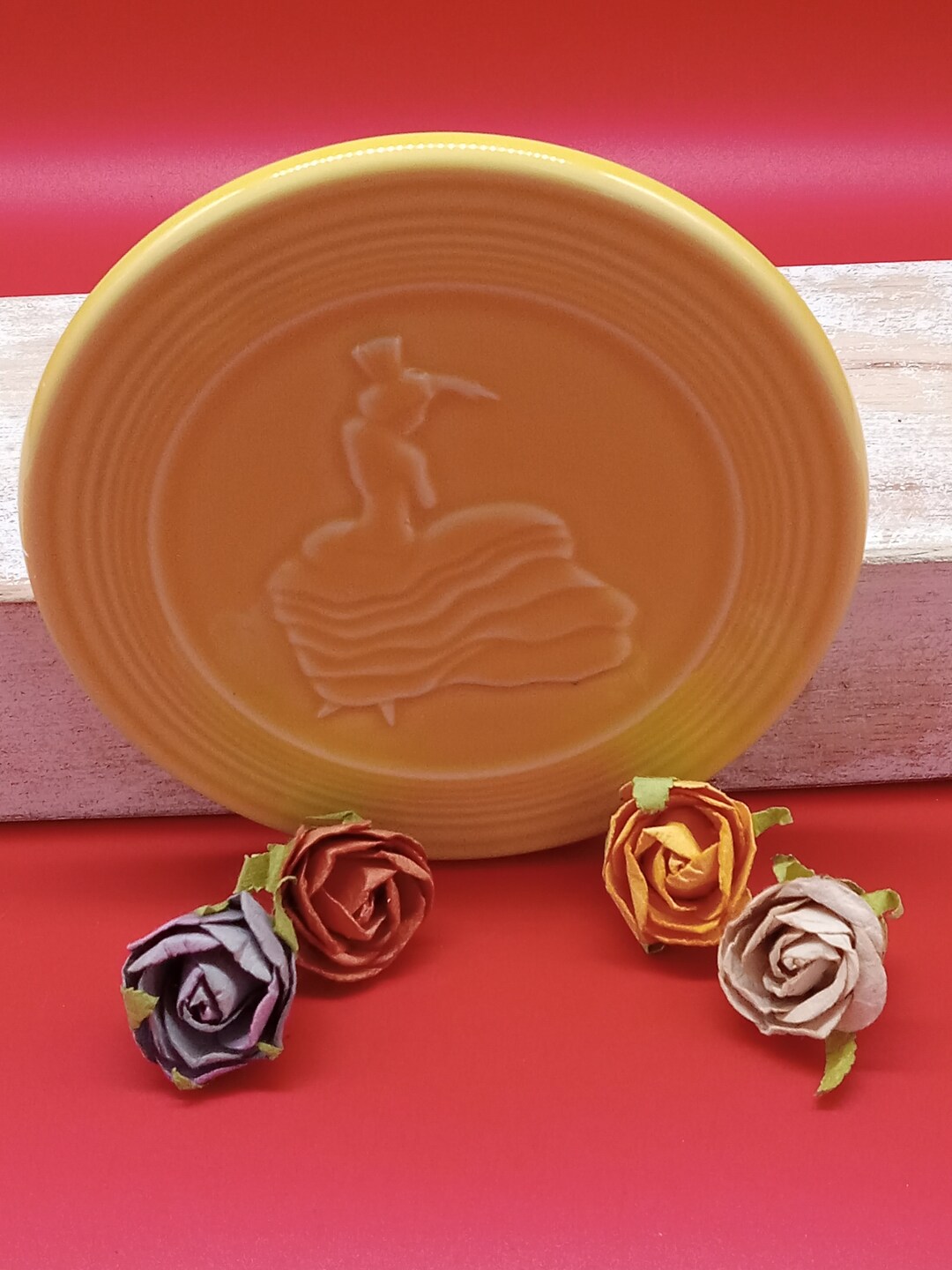 Homer Laughlin Fiesta Flamenco Dancer Trivet yellow - Etsy