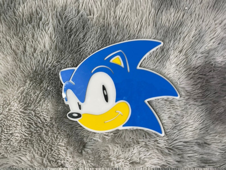 Sonic the Hedgehog Sign Neon Like LED Light Wall Decor | Etsy