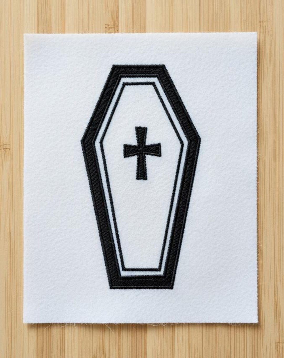 Spooky Coffin Machine Embroidery Design, Instant Downloadable Halloween ...