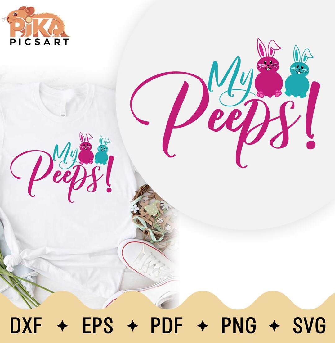 My Peeps! SVG Vector File | Vector Art Design | Easter Vector Art ...